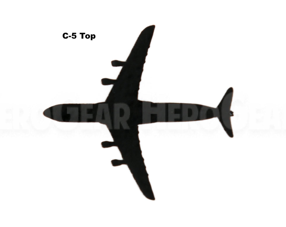 C-5 Galaxy Top View Vinyl Decal – Hero Gear LLC