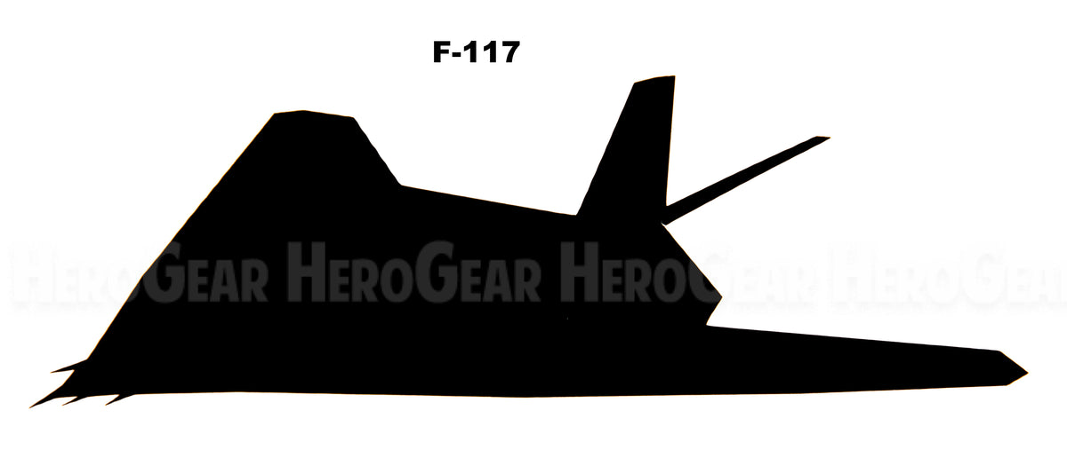 F-117 Nighthawk Side View Vinyl Decal – Hero Gear LLC
