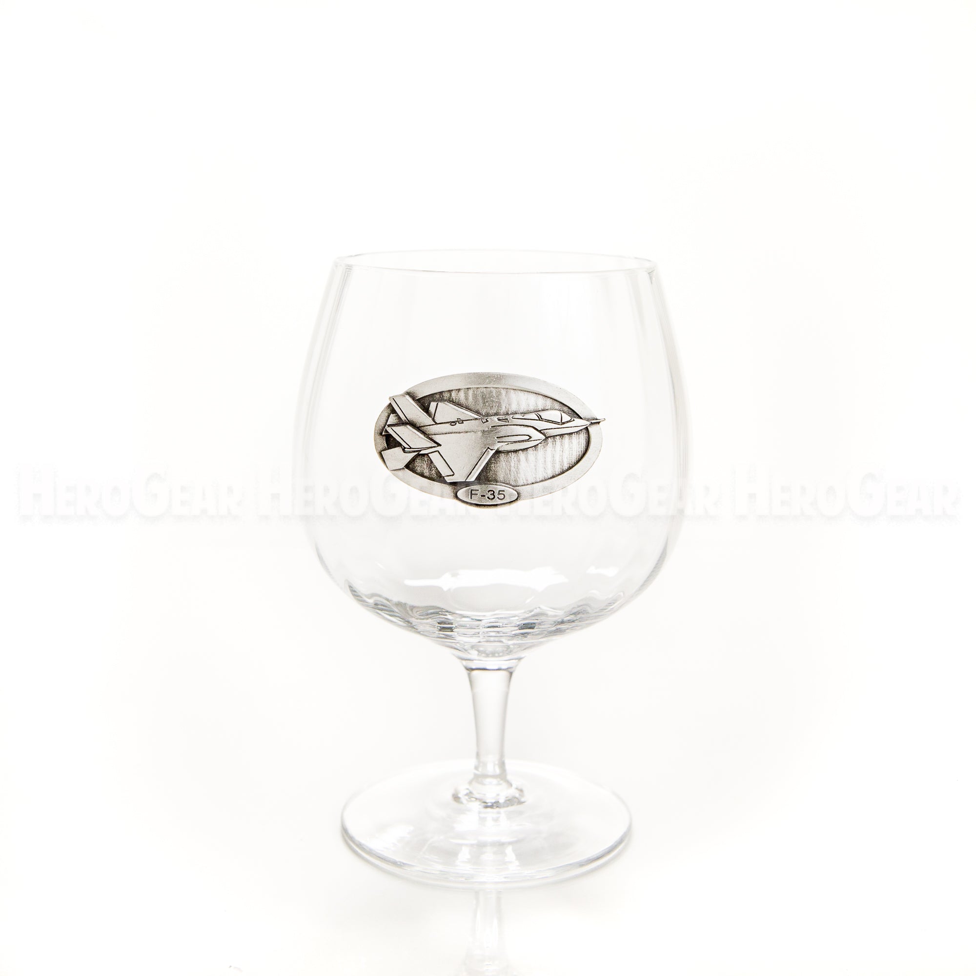 WINGS Brandy Snifter Glass, Large Crest – Hero Gear LLC